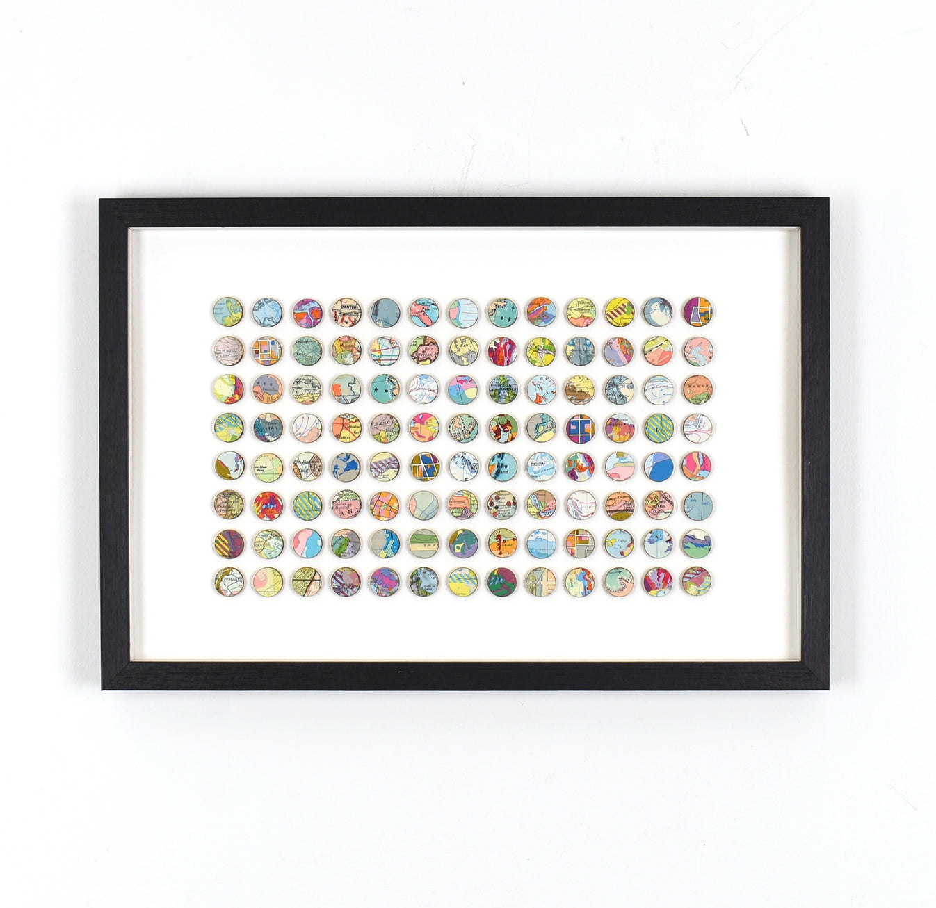 World map wall art | Map dots 3D abstract artwork – AmeliaCoward
